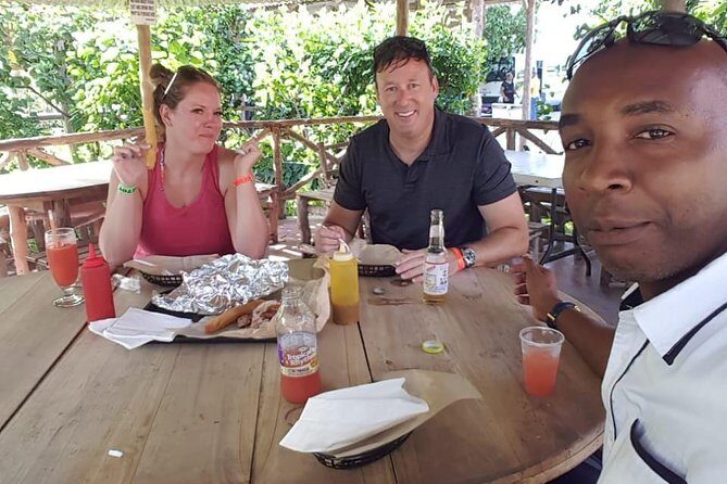 Lunch at Scotchies Jerk Centre From Ocho Rios
