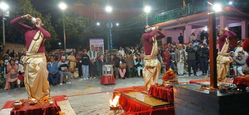 Pokhara: Tal Barahi Temple Evening Aarati Ceremony