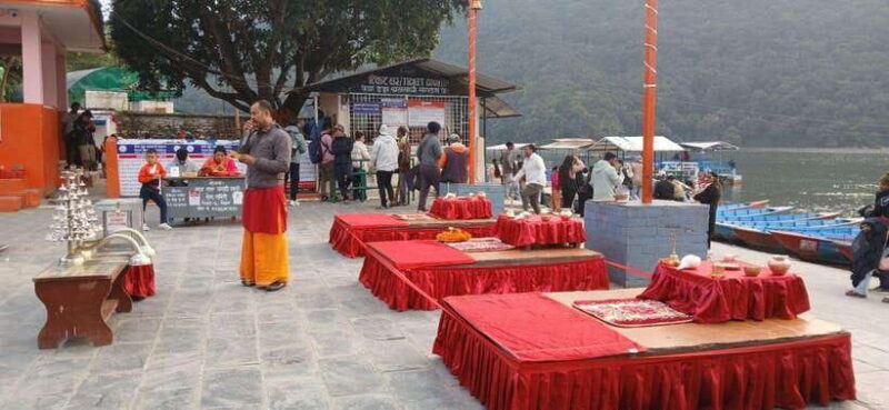 Pokhara: Tal Barahi Temple Evening Aarati Ceremony