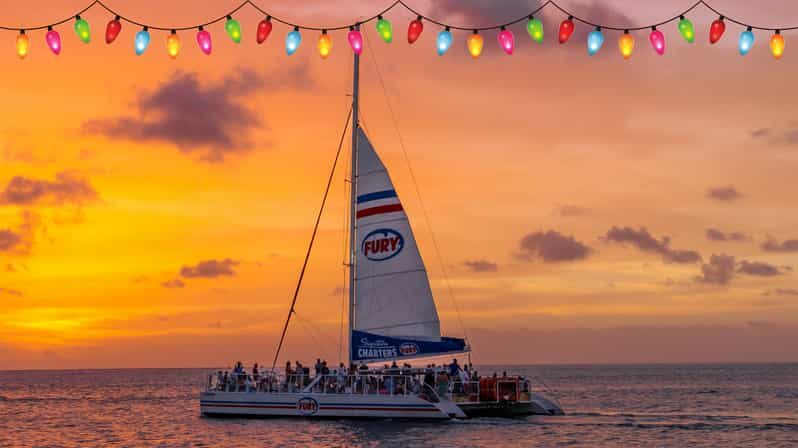 St Augustine: Nights of Lights Sunset Sail with Live Music